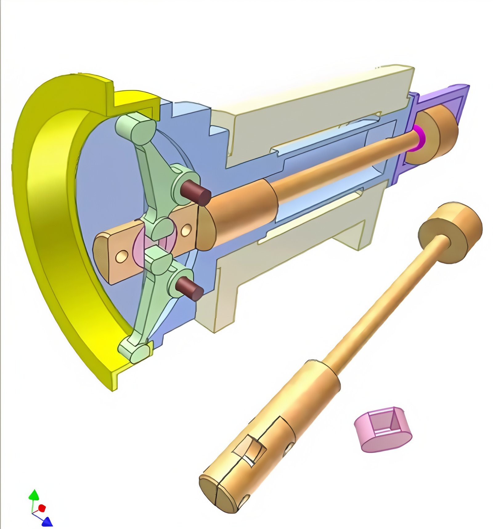 Two-arm snap-locking sleeve mechanism - GrabMechanism.com