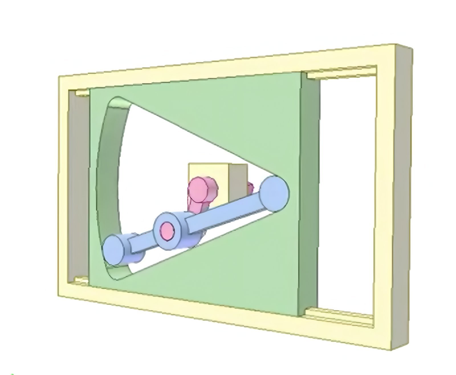 Cam-driven sliding panel - GrabMechanism.com