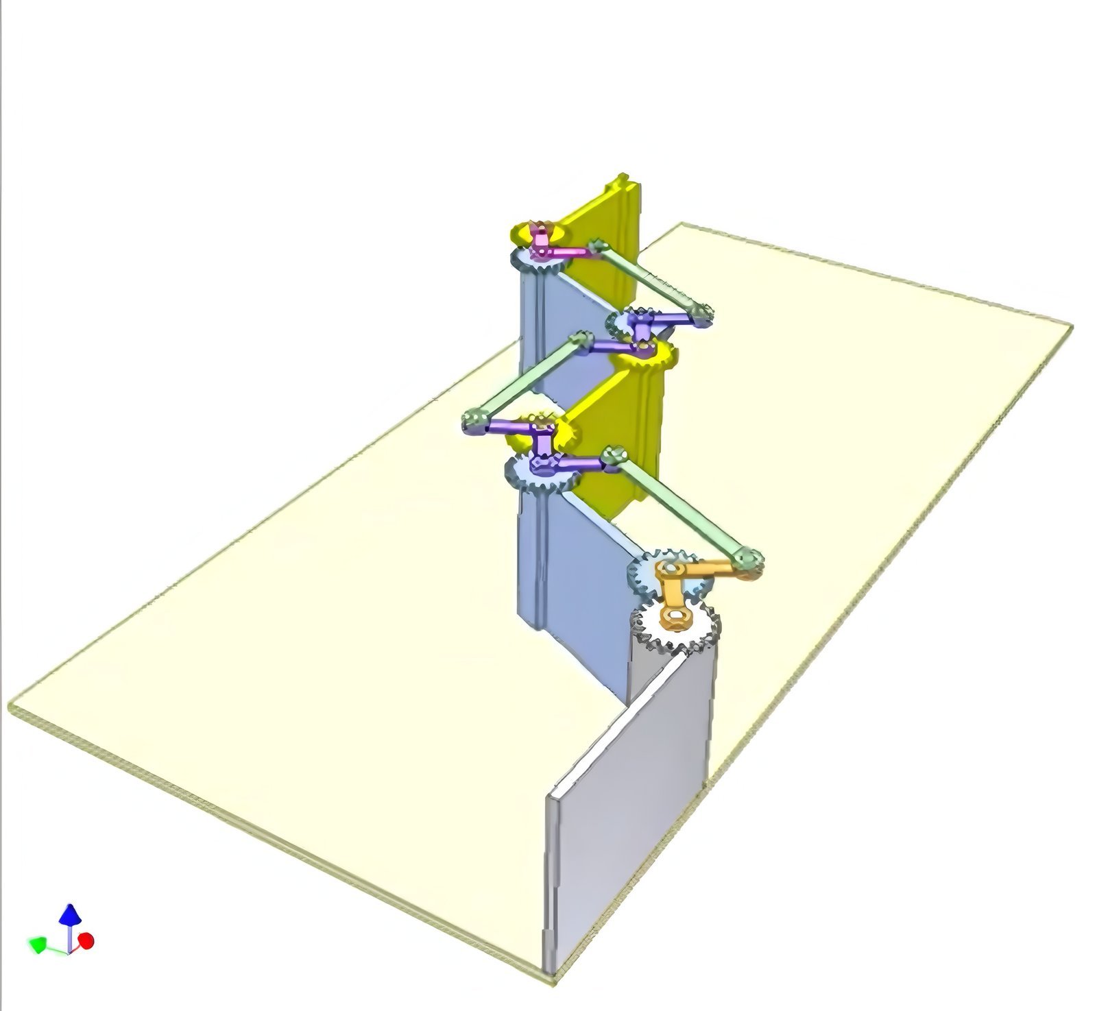 Folding-panel door mechanism - GrabMechanism.com