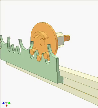 Pin-wheel rack drive - GrabMechanism.com