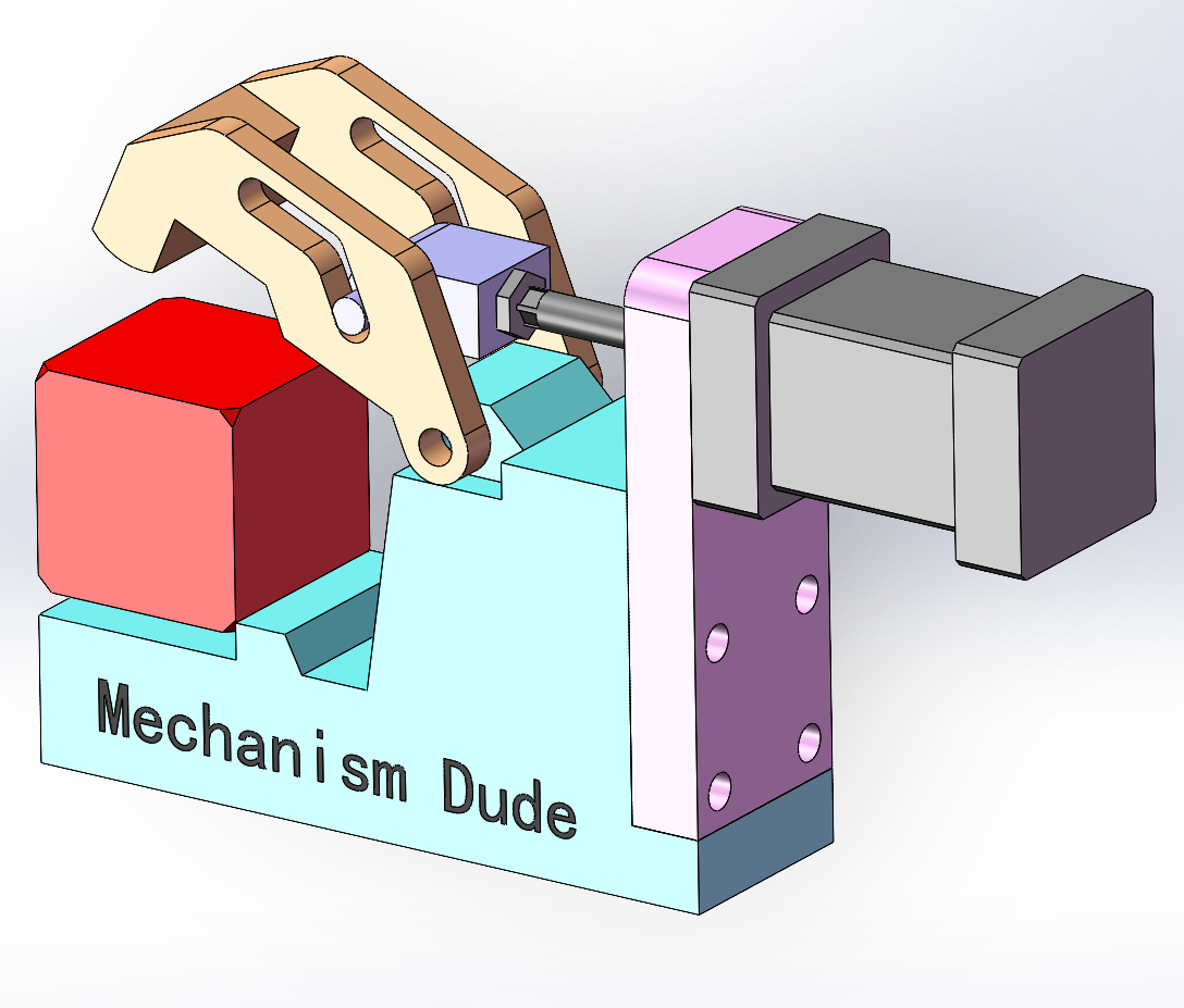 Pneumatic pressing/clamping machine - GrabMechanism.com