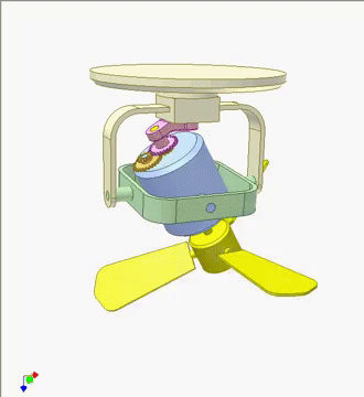 Self-balancing ceiling fan drive mechanism - GrabMechanism.com