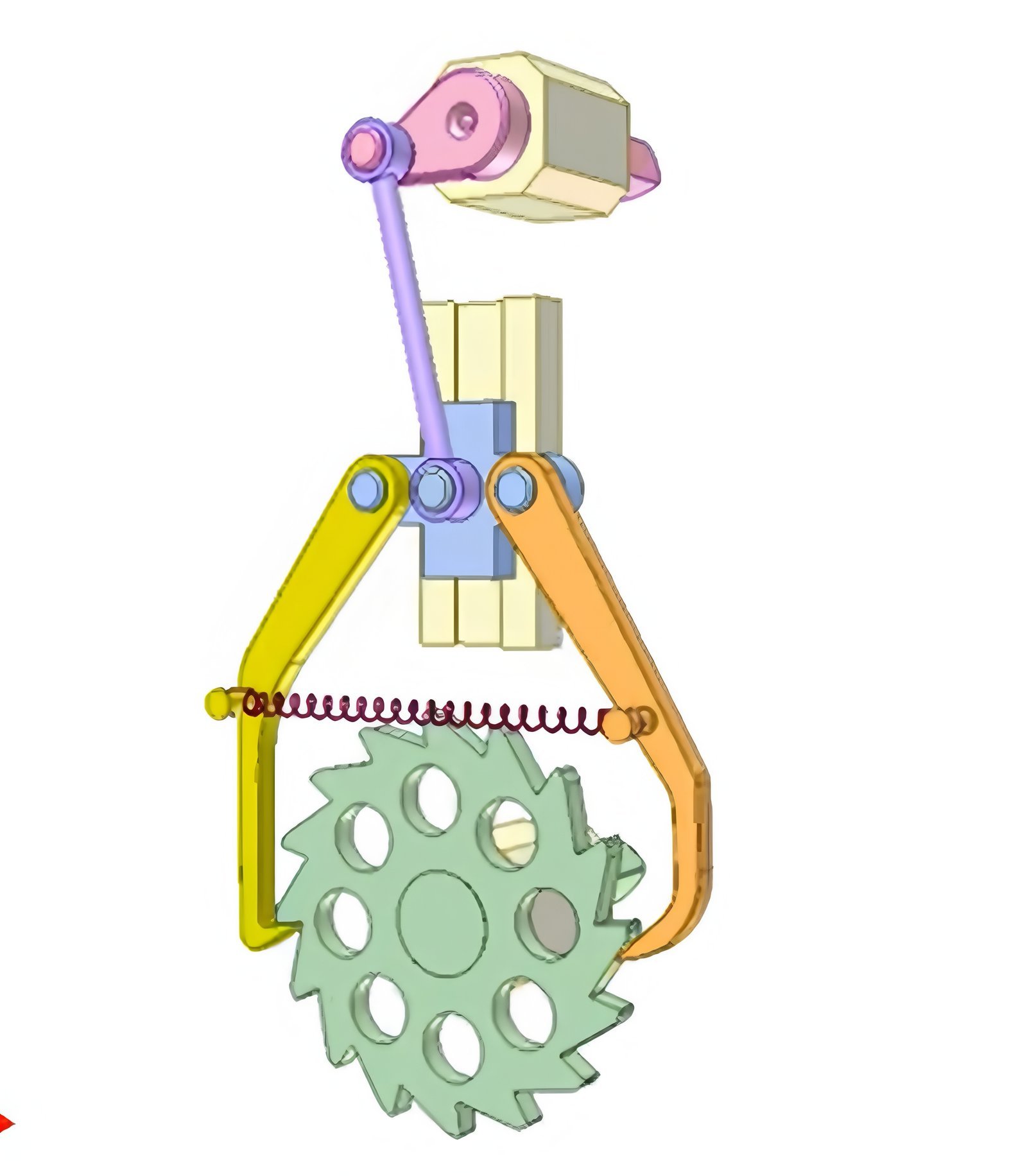 Dual-arm ratchet indexer - GrabMechanism.com