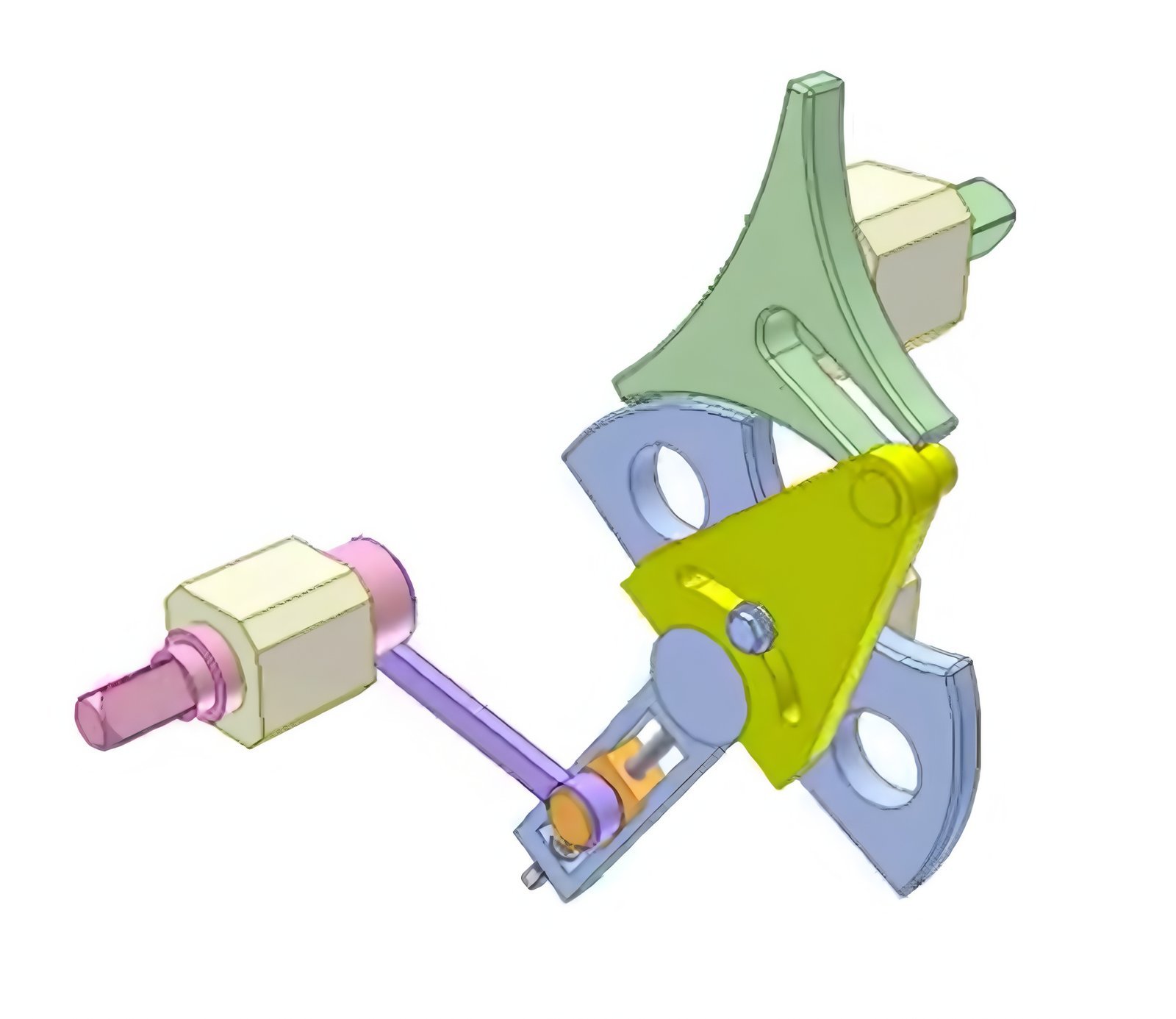 Geneva-driven oscillating arm - GrabMechanism.com