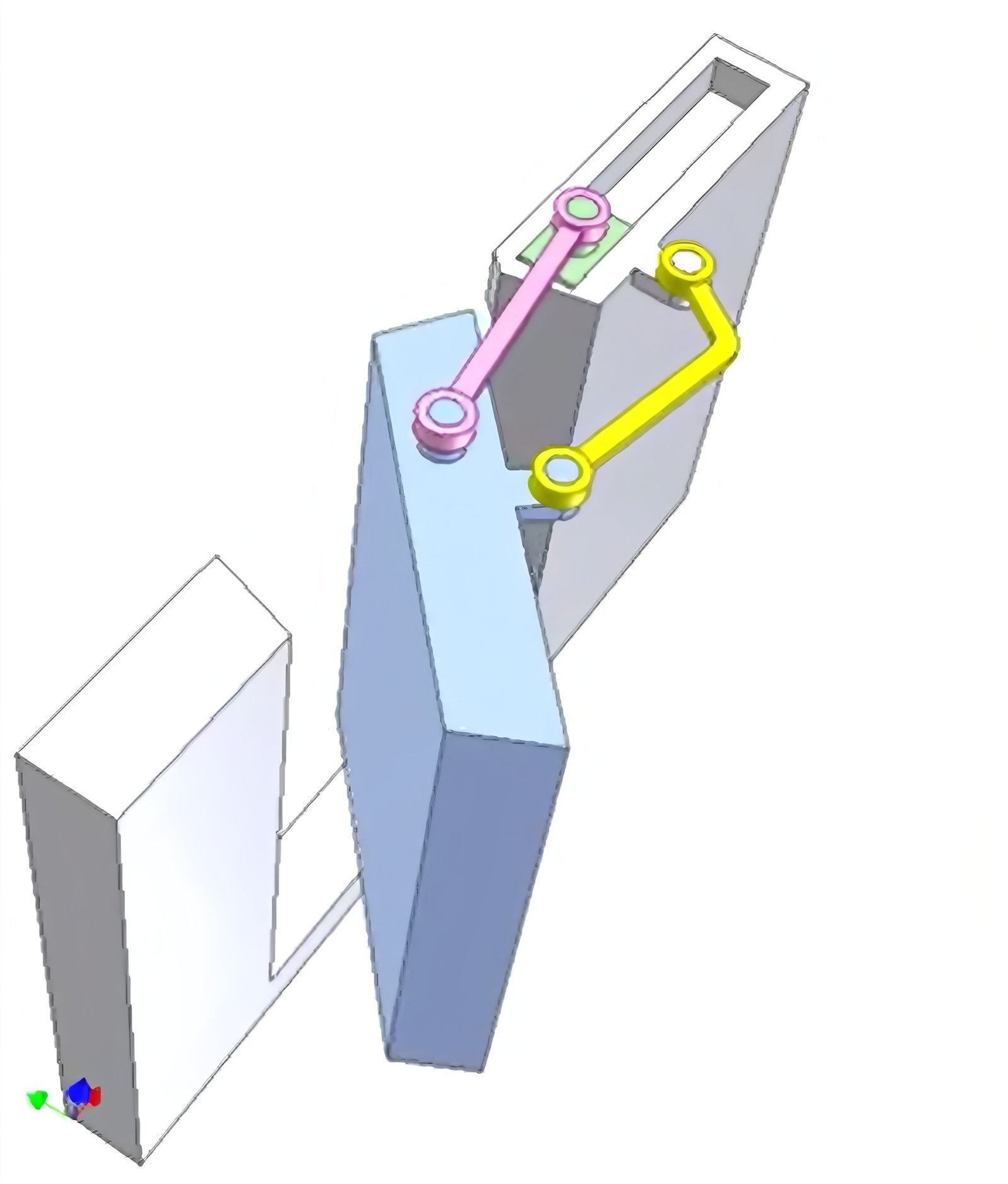 Side-shifting swing door linkage - GrabMechanism.com