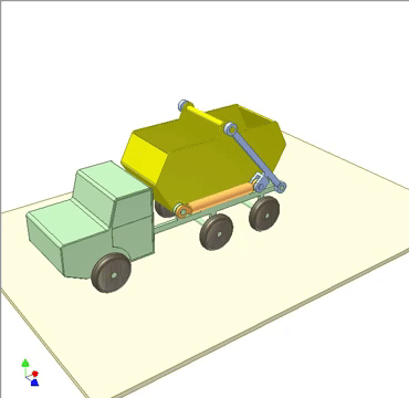 Dual-link tilting container lift - GrabMechanism.com