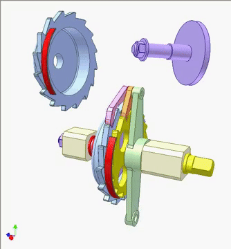 Interrupted drive dual ratchet - GrabMechanism.com