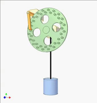 Pendulum cam escapement - GrabMechanism.com